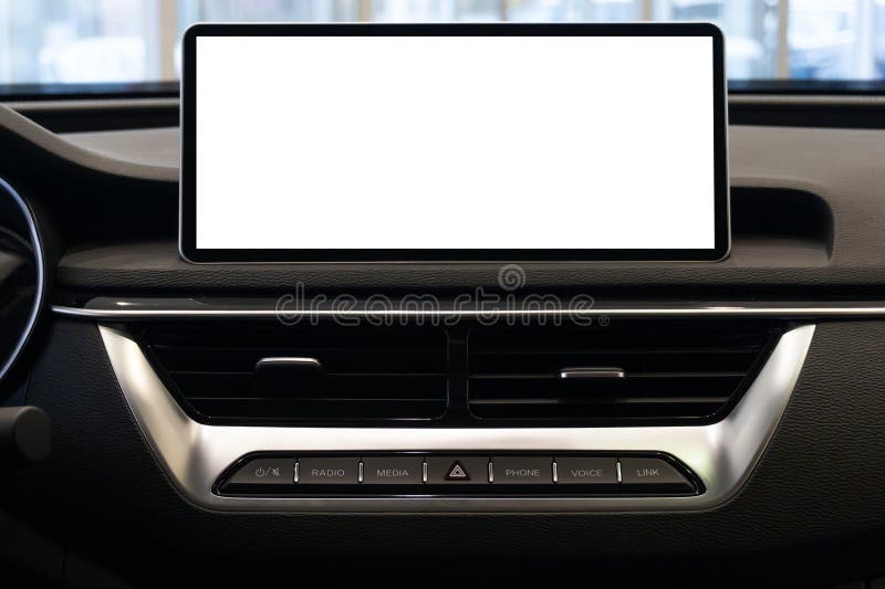 854 Blank Screen Modern Car Dashboard Stock Photos - Free & Royalty ...