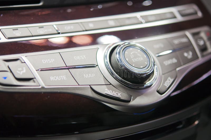 Car interior--button stock image. Image of automobile - 22307333