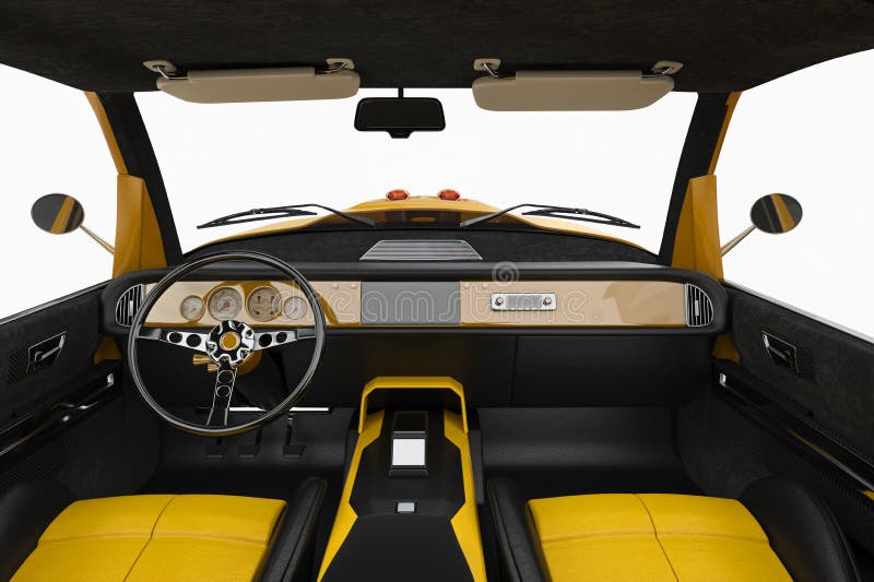 Car interior cabin stock illustration. Illustration of transportation ...