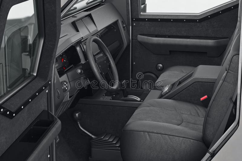 Car interior, close view stock illustration. Illustration of button ...