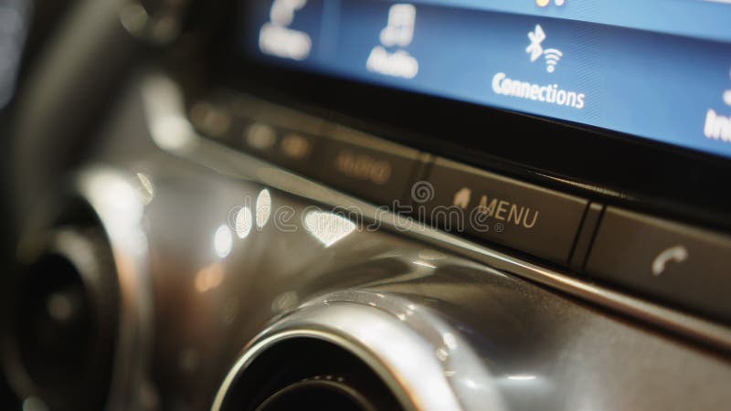 Modern Car Dashboard. Screen Multimedia System. Car Detailing. Car ...