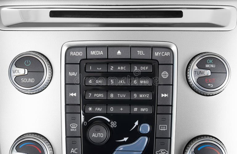 Car interior control panel stock image. Image of automotive - 71401443