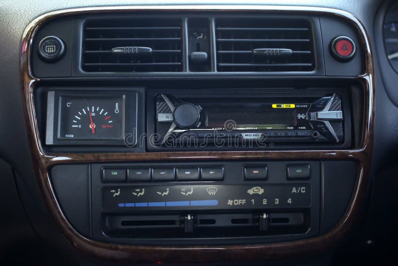 Car interior. stock image. Image of equipment, dial - 258311911