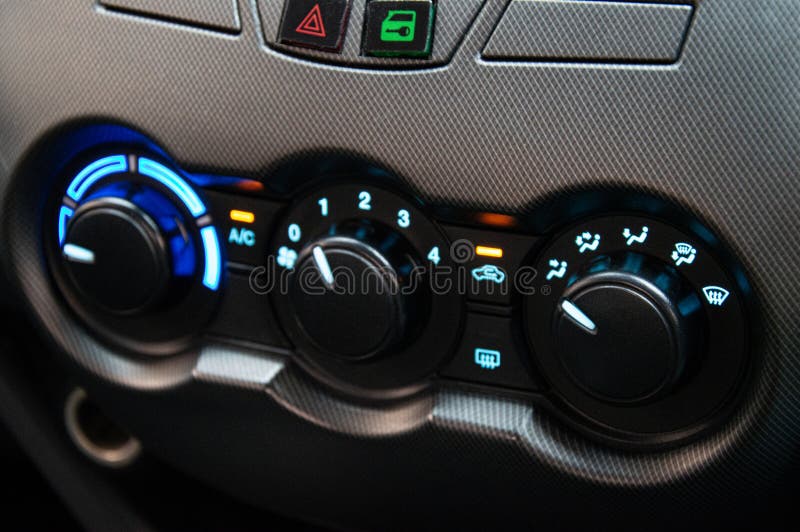Car Interior Control Panel, EV Car Stock Image - Image of interior ...