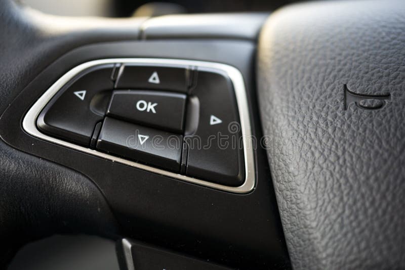 Car Interior Driver Side View. Modern Car Interior Design Stock Image ...