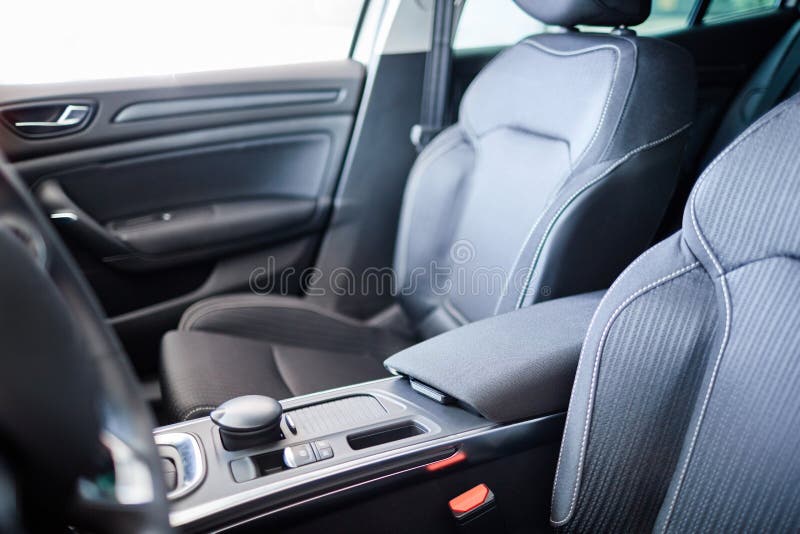 Beautiful Modern Car Salon. Visiting a Car Dealership Stock Image ...