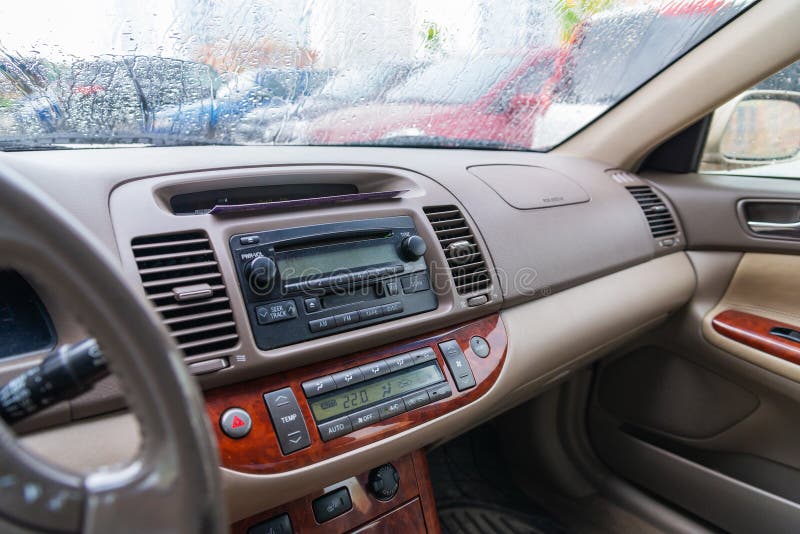 Car view from the front stock image. Image of headlights - 79182339