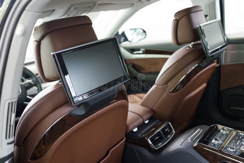 Car interior stock photo. Image of expensive, leathern - 41538570