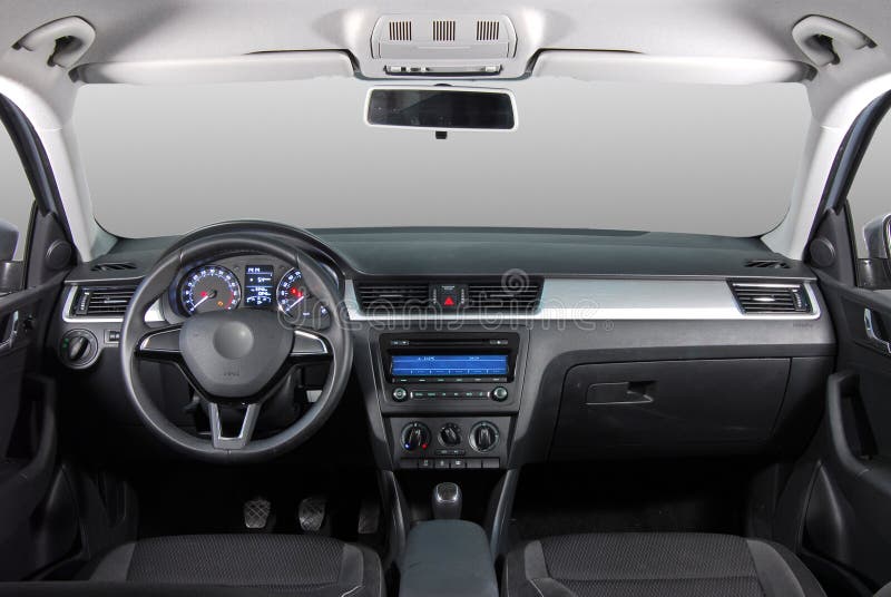 Car interior stock photo. Image of driver, central, luxury - 51717104