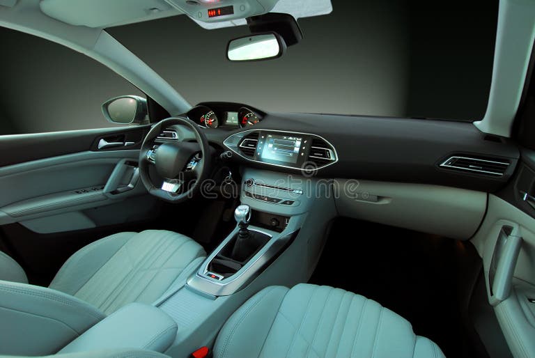 Car interior stock image. Image of control, interior - 52208155