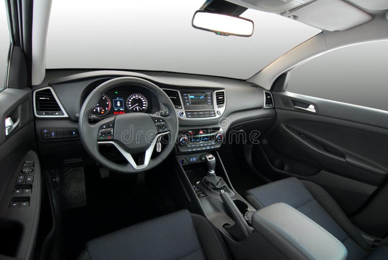 Car interior stock photo. Image of dashboard, control - 68175830