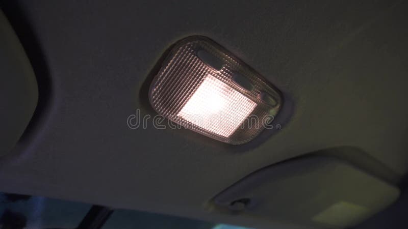 Car Interior Light on Ceiling Stock Footage - Video of lamp, people ...
