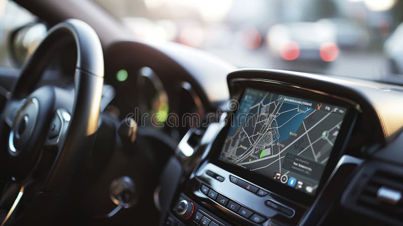 Modern Car Driving through Eerie Foggy Night with Headlights Cutting through the Darkness Stock ...