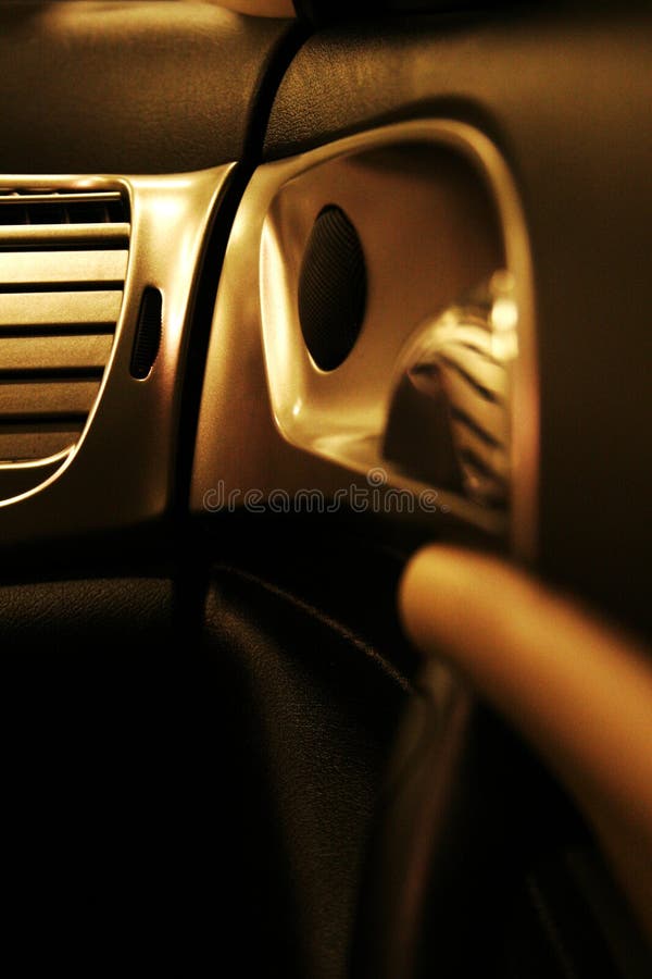 Car Interior in Night Light Stock Image - Image of night, luxury: 130697803