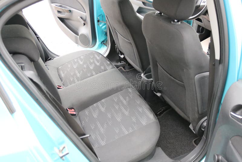 Rear Seats of a Car Interior. Stock Image - Image of detail, drive ...
