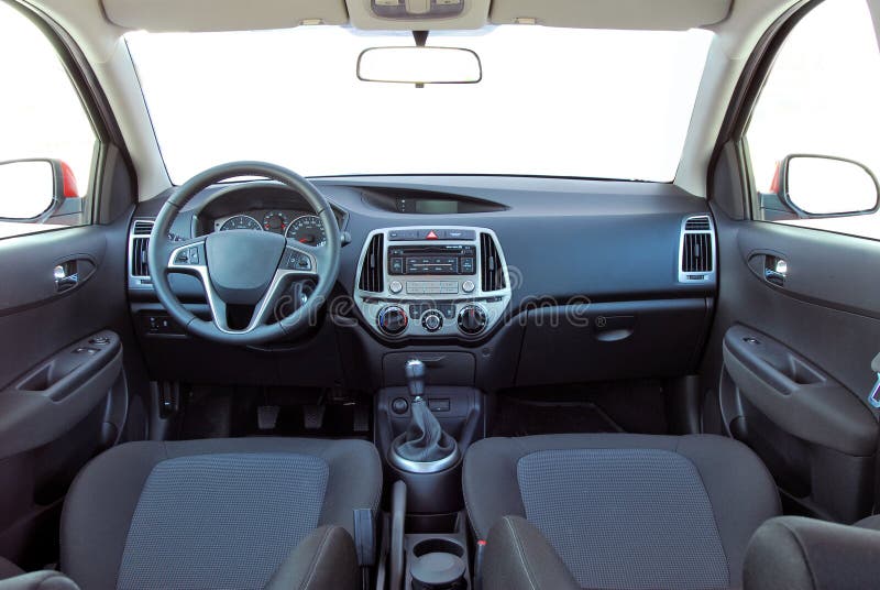 Inside of a car stock image. Image of electronic, interior - 1387605