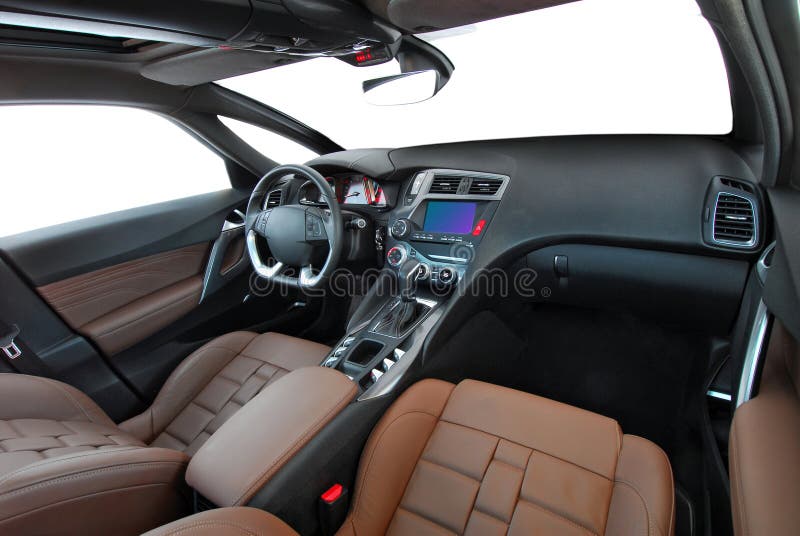 Car interior stock photo. Image of chair, guidance, condition - 100134158