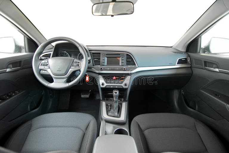Car interior stock photo. Image of auto, seats, central - 108756662