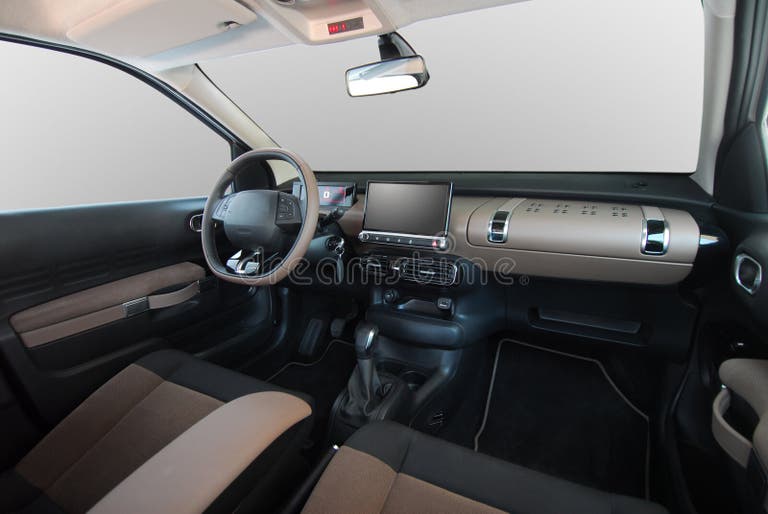 Car interior stock image. Image of auto, front, comfortable - 95171259