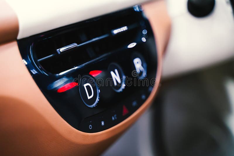 Car Interior View, Design Elements in the Zone in Front of the Driver ...