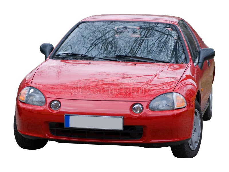 Red Car Isolated stock photo. Image of tires, isolated - 227100
