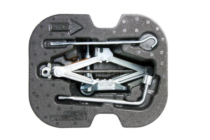 Car Jack and Basic Tool. stock photo. Image of machinery - 36627260