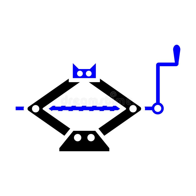 Car Jack Icon stock illustration. Illustration of vector - 376224546