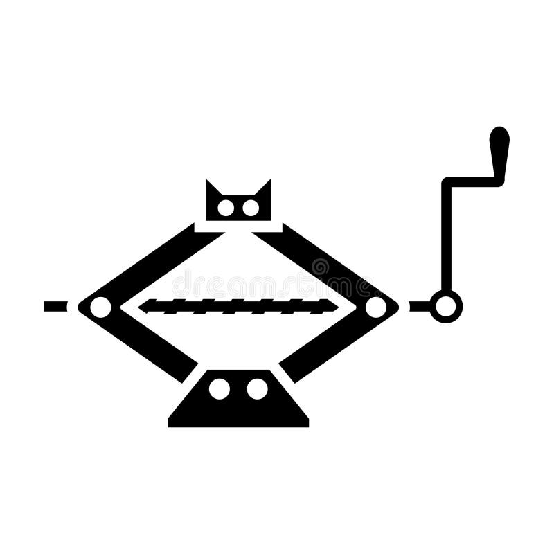 Car Jack Icon stock illustration. Illustration of graphic - 376224946