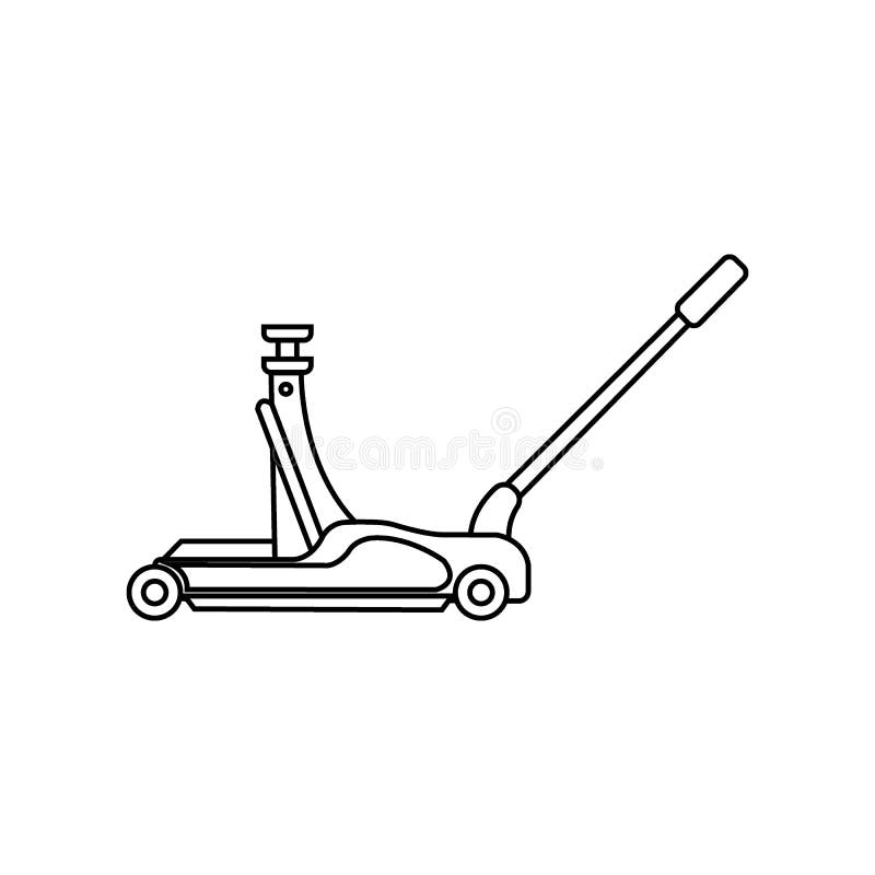Car jack icon logo vector stock vector. Illustration of technology ...