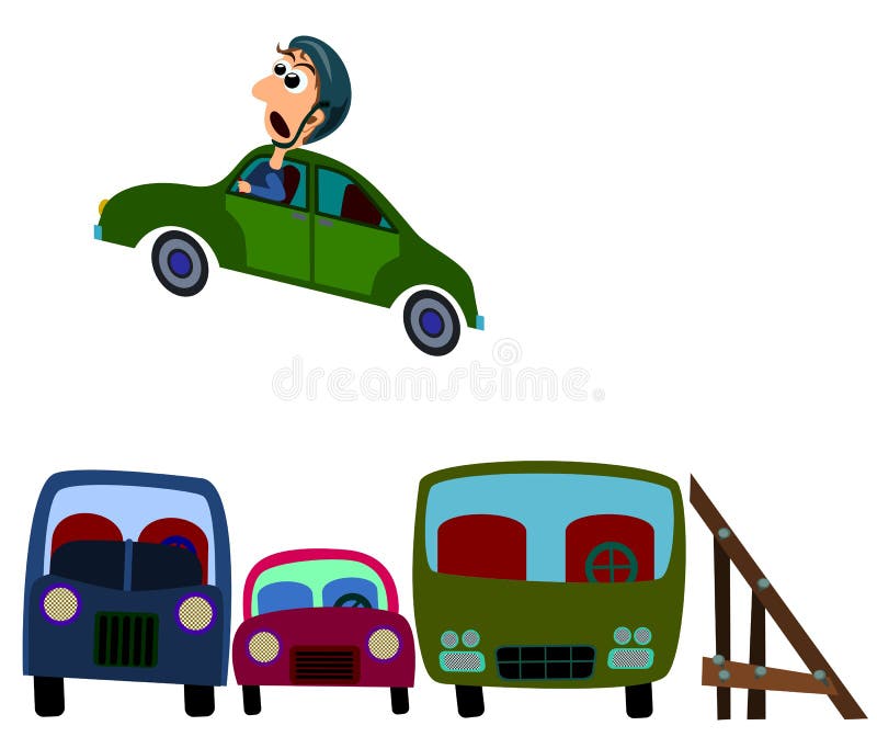 Car jump stock illustration. Illustration of show, challenge - 22307369