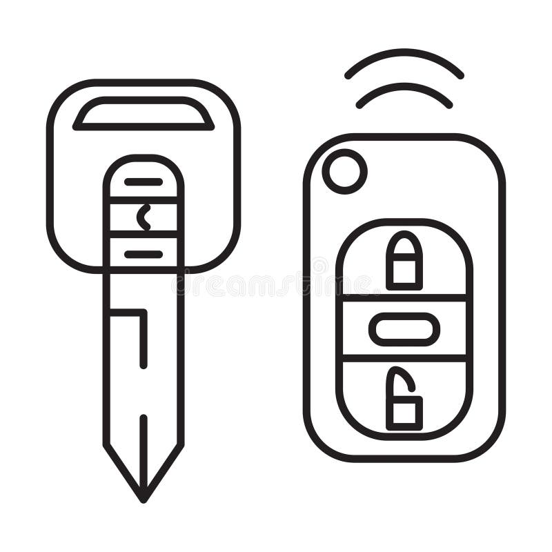 Car key icon vector stock vector. Illustration of door - 330944240