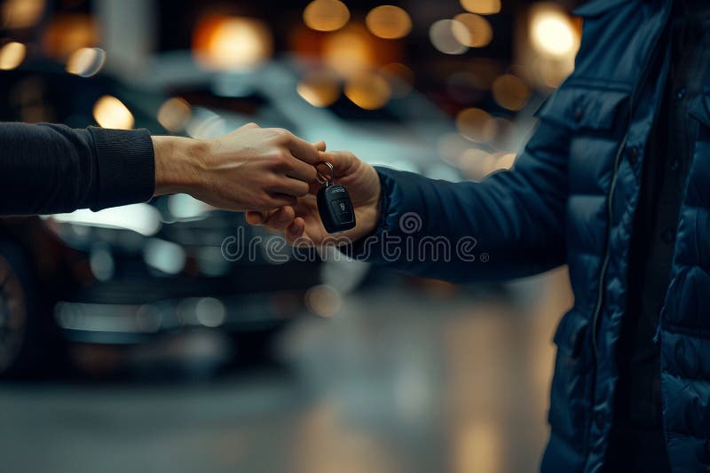 Car Key Exchange stock illustration. Illustration of interior - 331205262