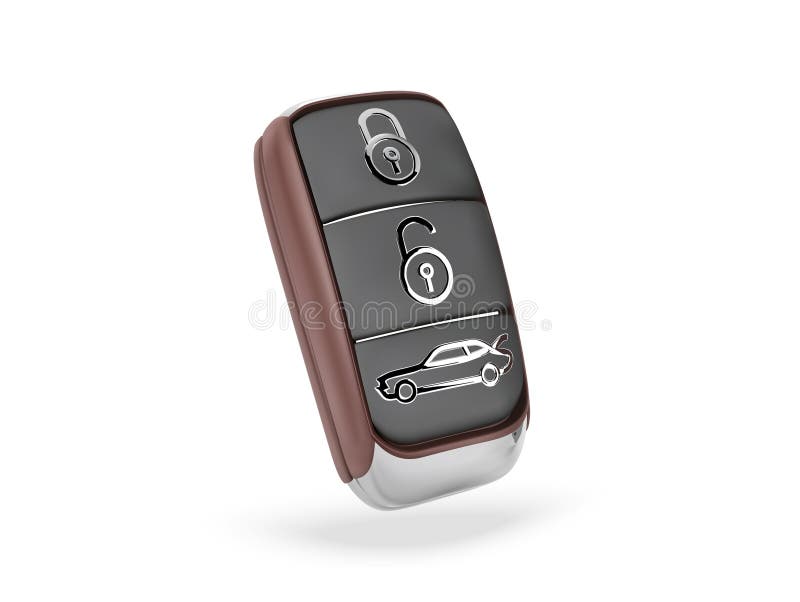 Car Key Fob 3d Vector Render Illustration Icon Stock Vector ...