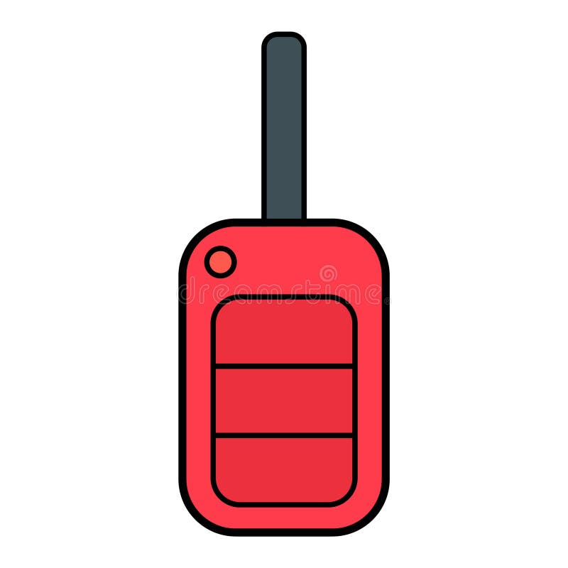 Car Key Icon, Door System Safety Automobile Web Design, Unlock Button ...