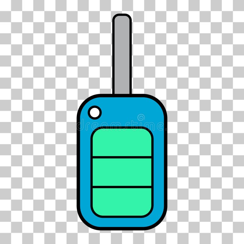 Car Key Icon, Door System Safety Automobile Web Design, Unlock Button ...
