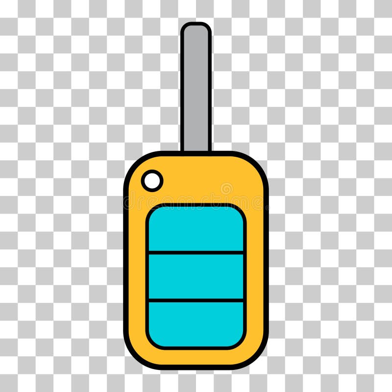 Car Key Icon, Door System Safety Automobile Web Design, Unlock Button ...