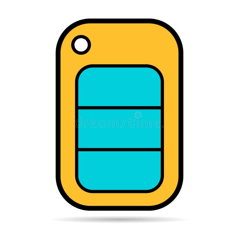 Car Key Icon Shadow, Door System Safety Automobile Web Design, Unlock ...