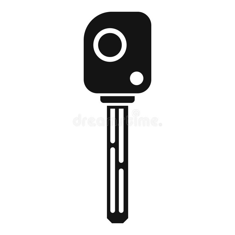 Car Key Icon Simple Vector. Smart Remote Stock Illustration ...