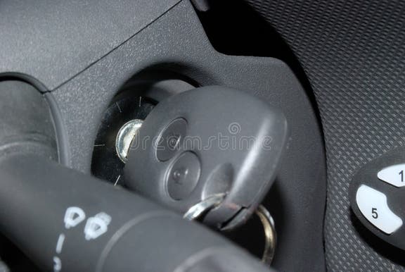 Car key in ignition stock photo. Image of driving, drive - 12409224