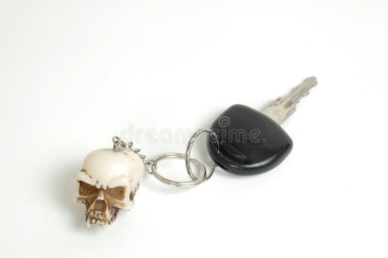 Car Key with Key with Skull Stock Image - Image of vehicle, clipping ...