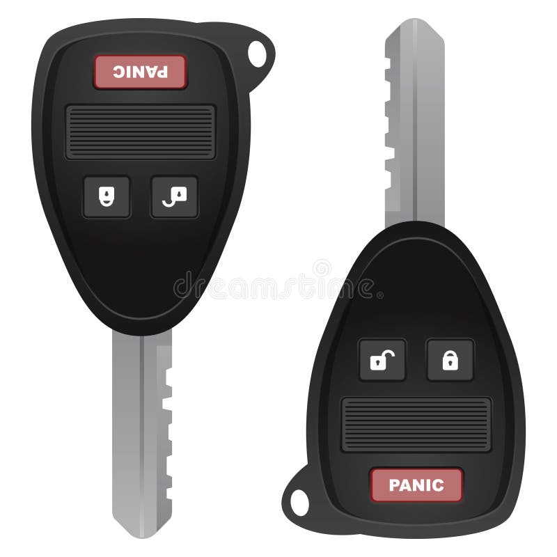 Car Key stock illustration. Illustration of button, lock - 48102726