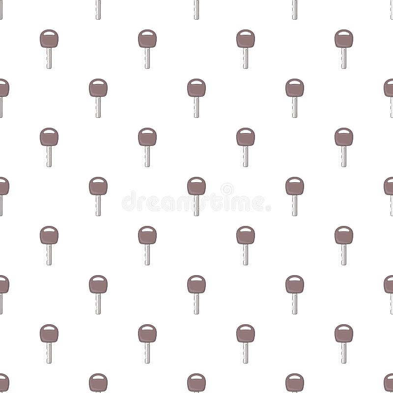 Car Key Pattern, Cartoon Style Stock Vector - Illustration of drive ...