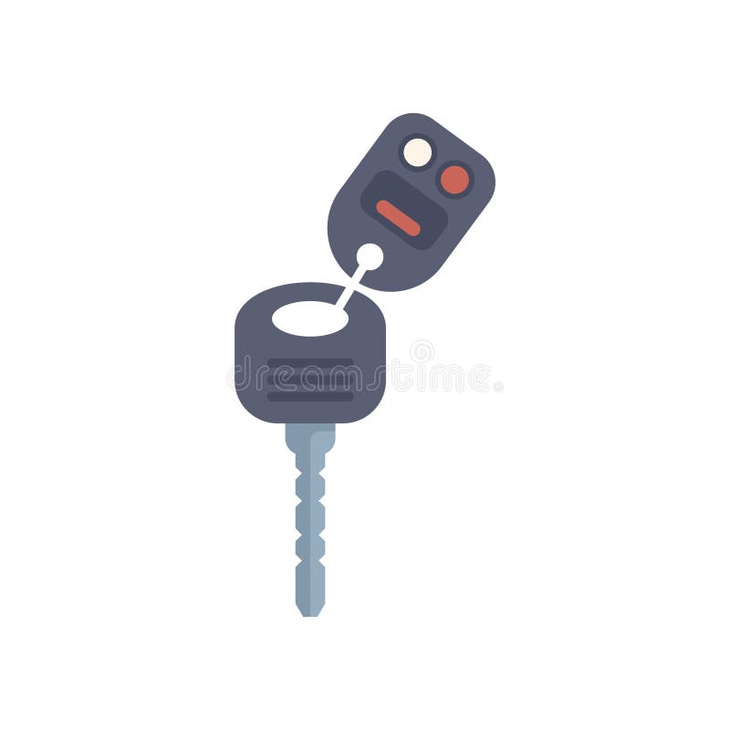 Car Key with Remote Control Fob Hanging Showing Security and Access ...
