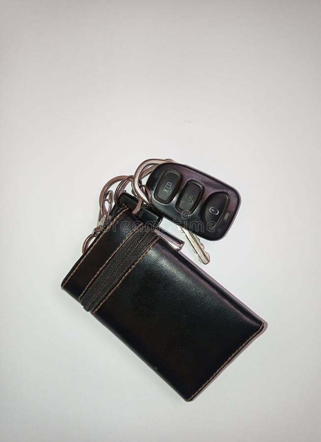 Car Key and Remote Control Isolated on White Background Stock Photo ...