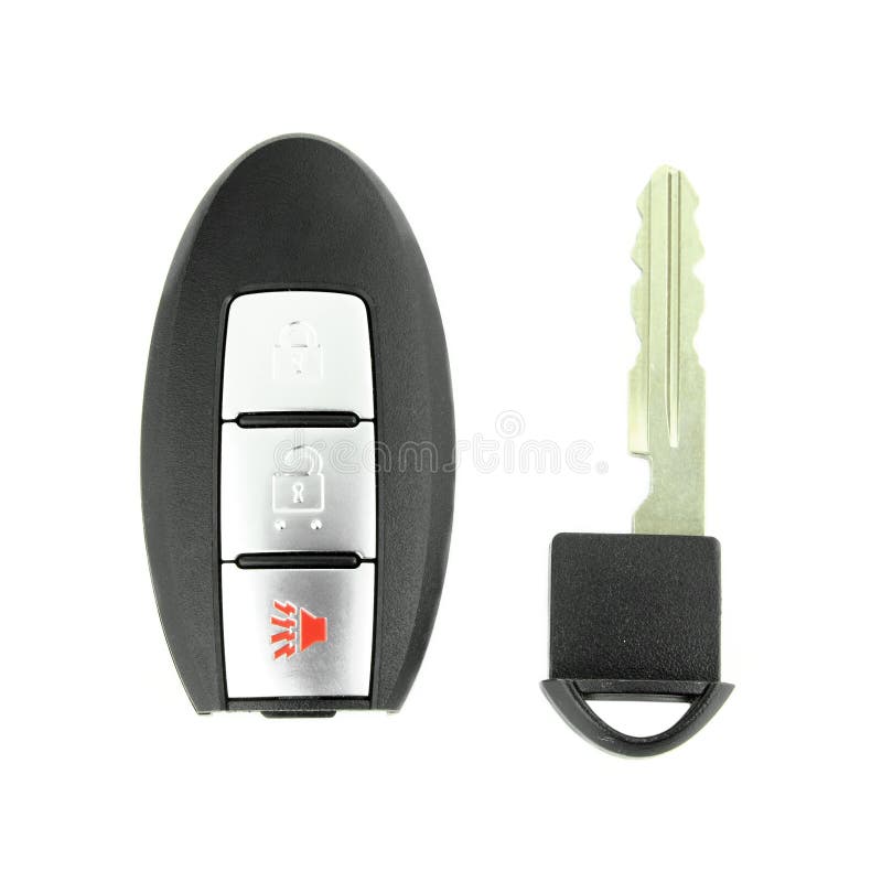 Car Key with Remote Control Set Stock Image - Image of object ...