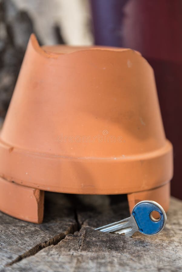 Car Key Security Hiding Place - Close-up Stock Image - Image of ...