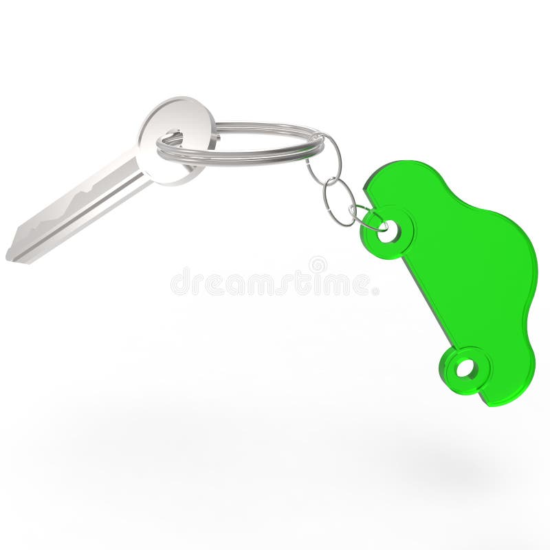 Car Keychain stock illustration. Illustration of metal - 39236673