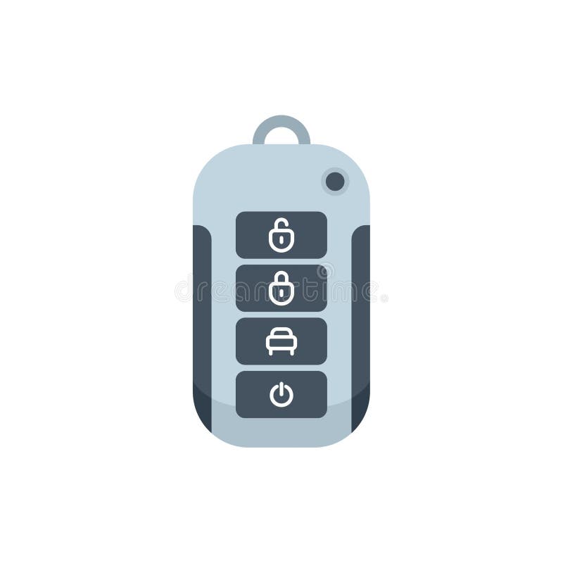 Car Keyless Entry Remote Control Icon Illustrating Vehicle Security ...
