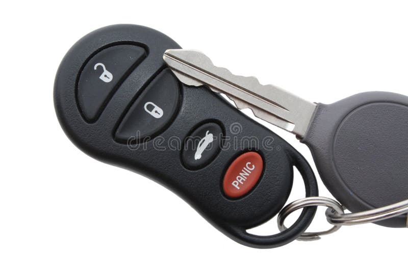 Car Keys stock photo. Image of button, white, panic, lock - 9454046