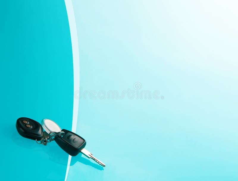 Car Keys on Blue Background Stock Photo - Image of central, remote ...
